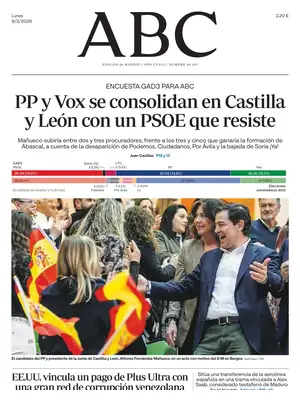 El País - Prima Pagina di oggi, Lunedì 09/03/2026